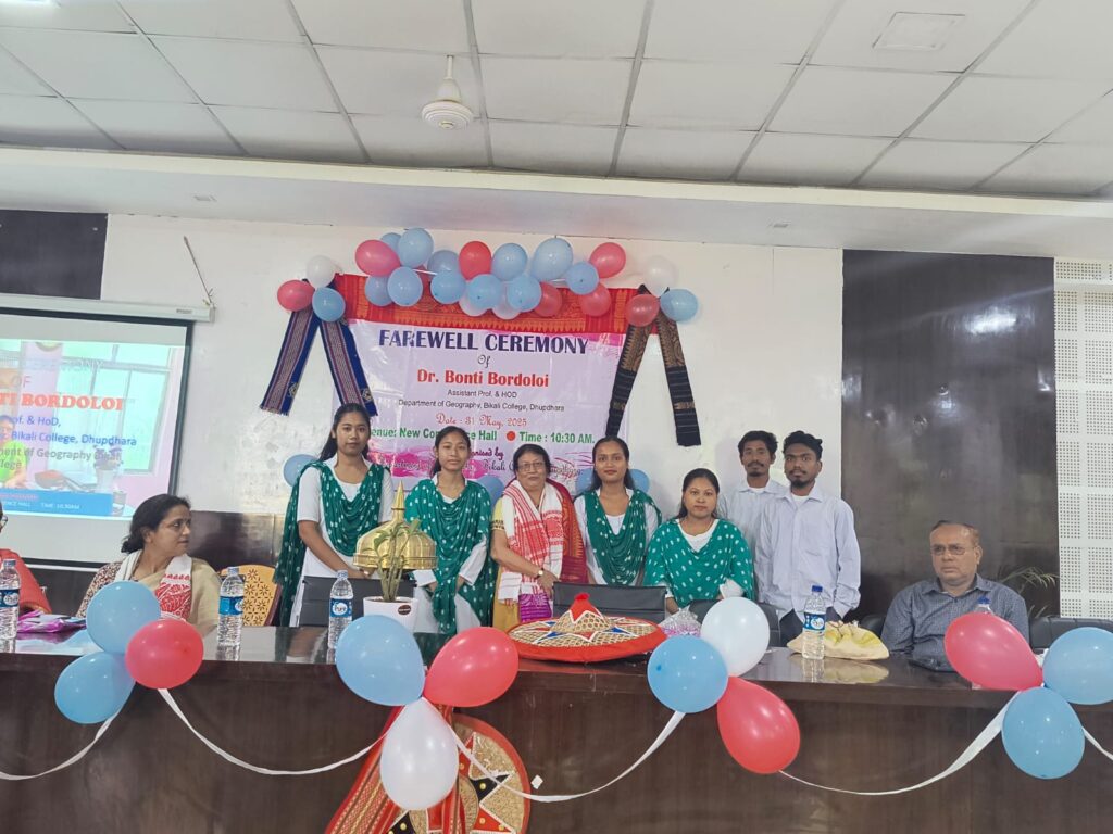 Farewell Ceremony was organised by Department of Geography for Dr ...